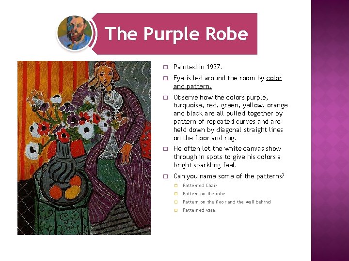 Henri Matisse The Purple Robe HENRI MATISSE 1869