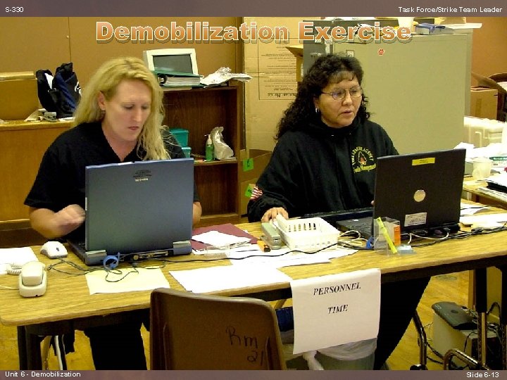 S330 Task ForceStrike Team Leader Unit 6 Demobilization