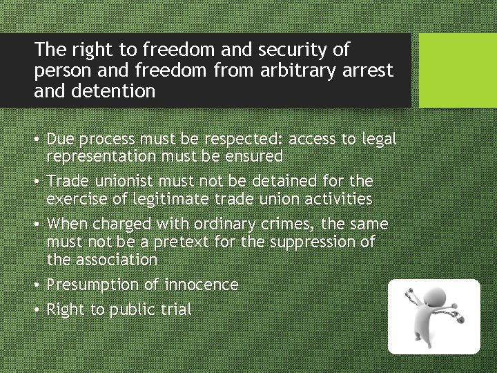 Freedom of Association Standards and Principles ILO Convention