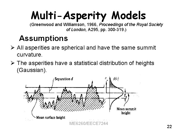 Contact Mechanics ME 6260EECE 7244 1 SEM Image