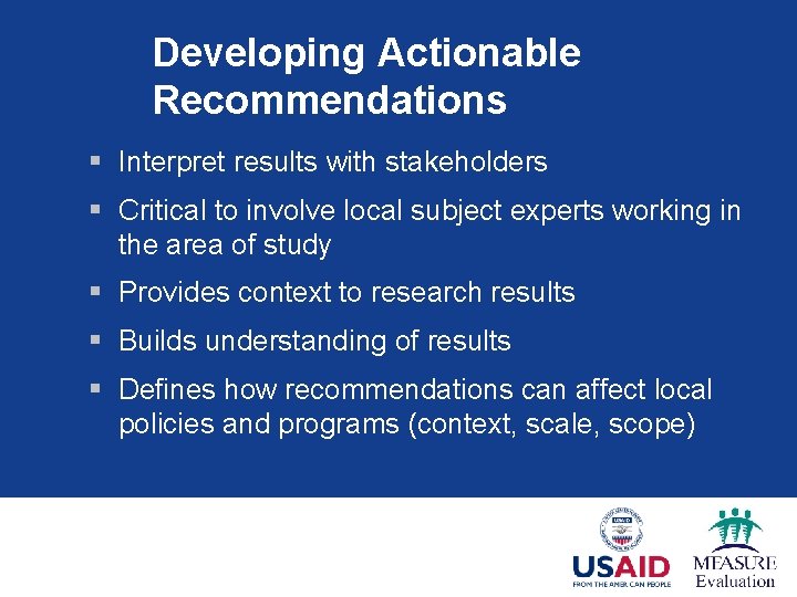 Communicating and Applying Research Results Session 3 Session