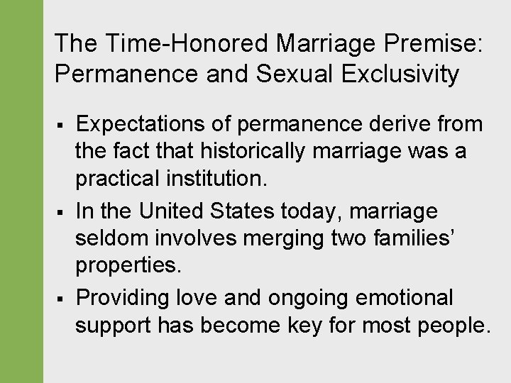 Chapter 7 Marriage From Social Institution to Private