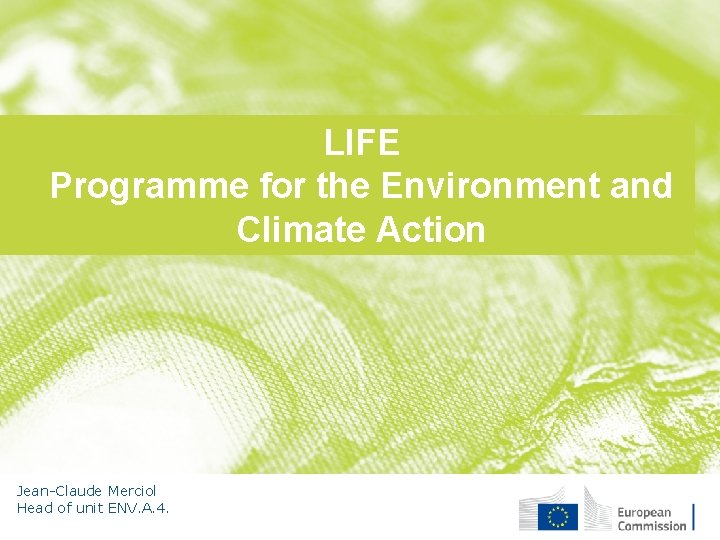 LIFE Programme for the Environment and Climate Action