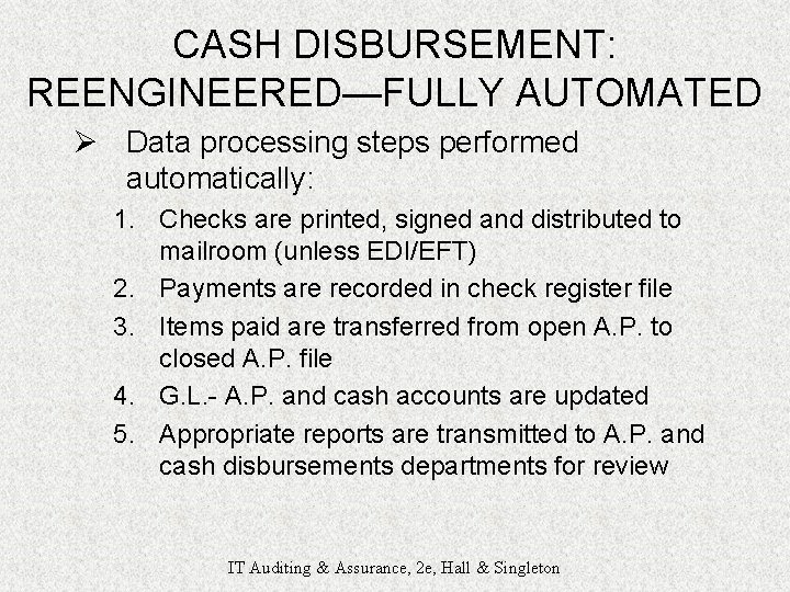 Chapter 10 Auditing the Expenditure Cycle IT Auditing