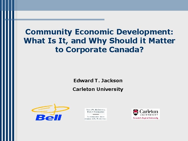 Community Economic Development What Is It and Why