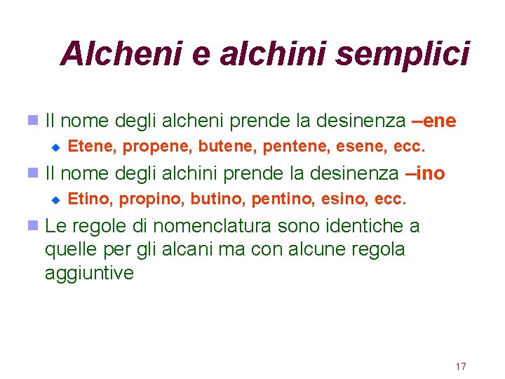 Chimica organica Alcheni alchini Una panoramica I pi
