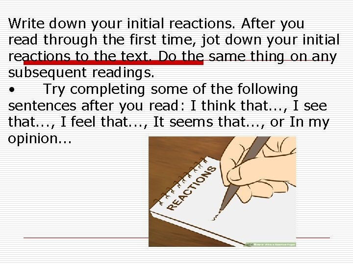 How to Write a ReactionCritiqueReview Paper Based on