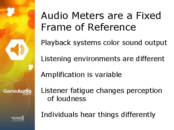 Audio Metering for Game Developers Audio Metering for