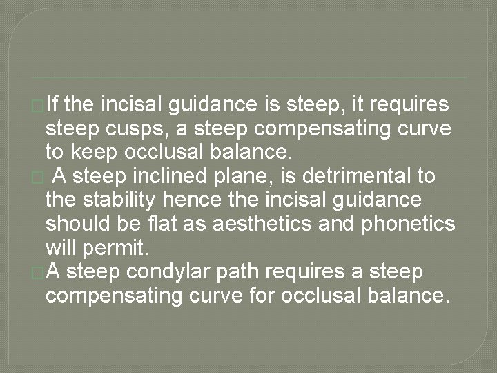 Setting posterior teeth Dr Nesreen Salim Factors affecting