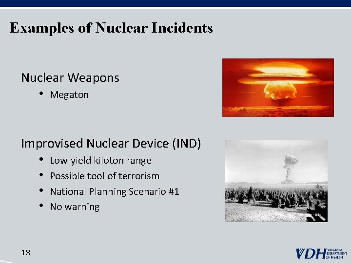 Radiological and Nuclear Hazards Steven A Harrison Virginia