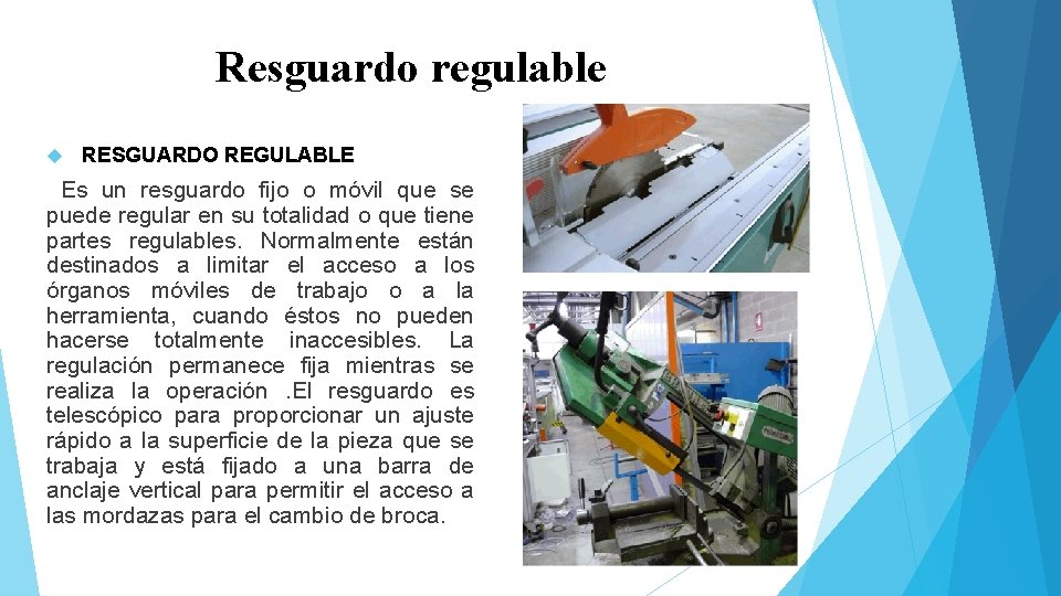 Tipos de Resguardos mecnicos Expositores v JESSICA KATHERINE