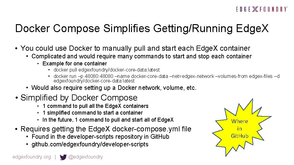 Getting Running Edge X Docker Containers Tech Talks