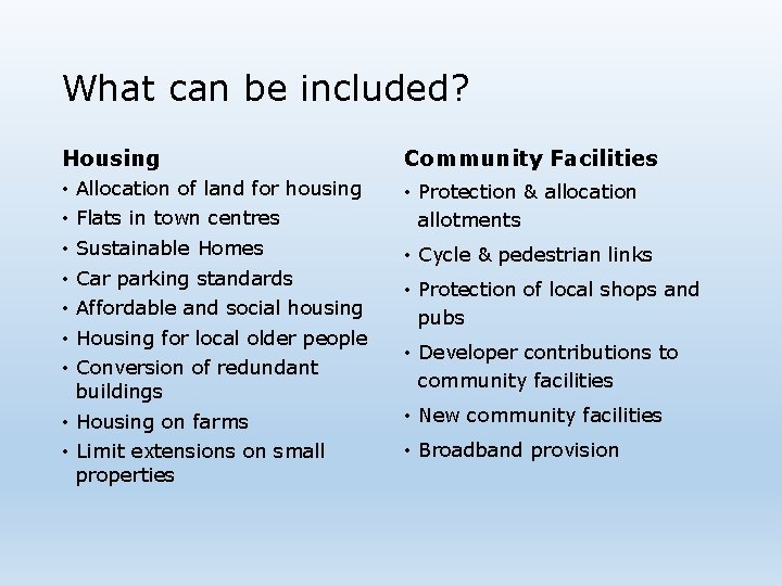 Neighbourhood Plans What are they and what is