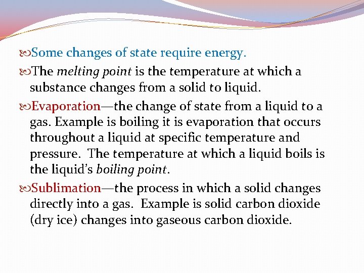Chapter 3 States of Matter Section 1 Matter