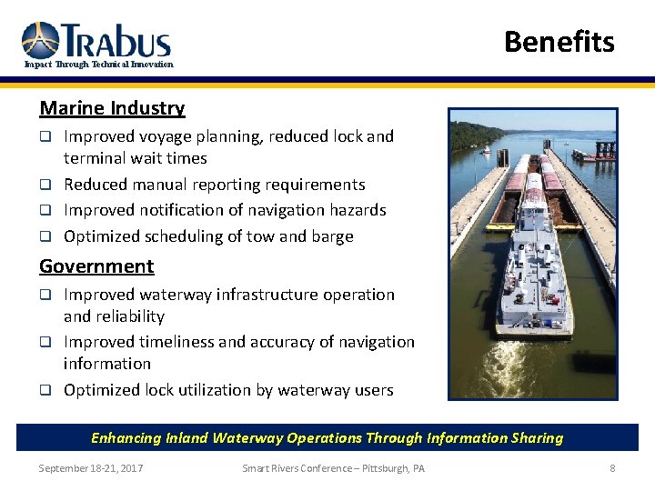 Impact Through Technical Innovation River Information Services Enterprise