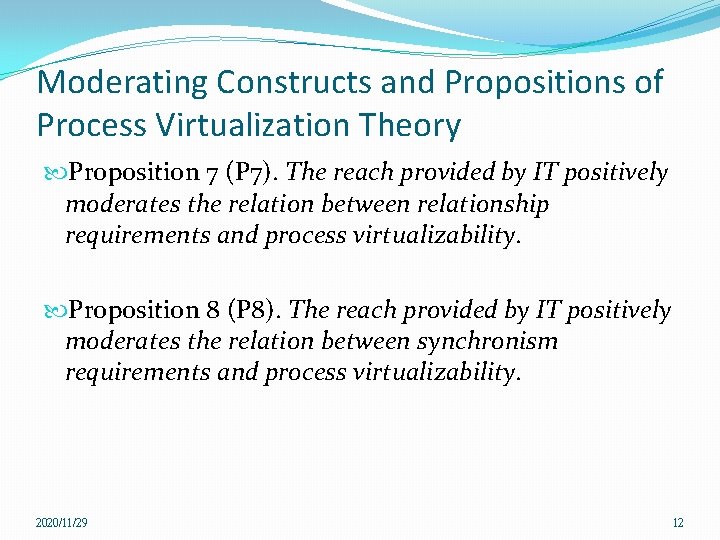 Process Virtualization Theory and the Impact of Information