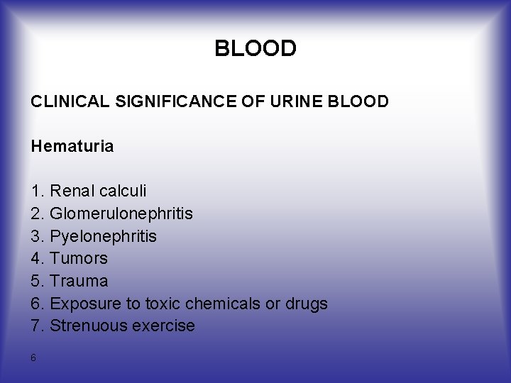 URINALYSIS MLT 305 LECTURE TWO Dr Essam H