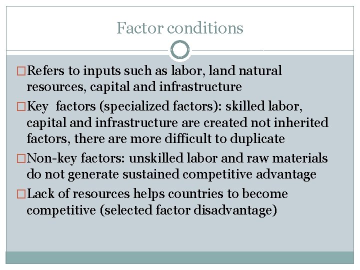 Michaels Porters Diamond Model Clusters versus traditional sources