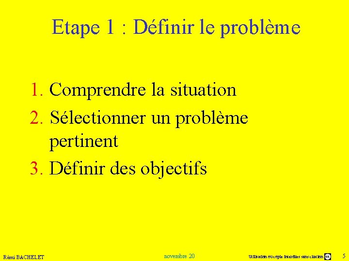 Mthodologie de rsolution de problmes Mise jour du
