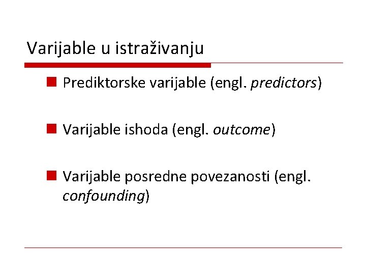 Vrste i prikaz podataka u biomedicinskim istraivanjima www