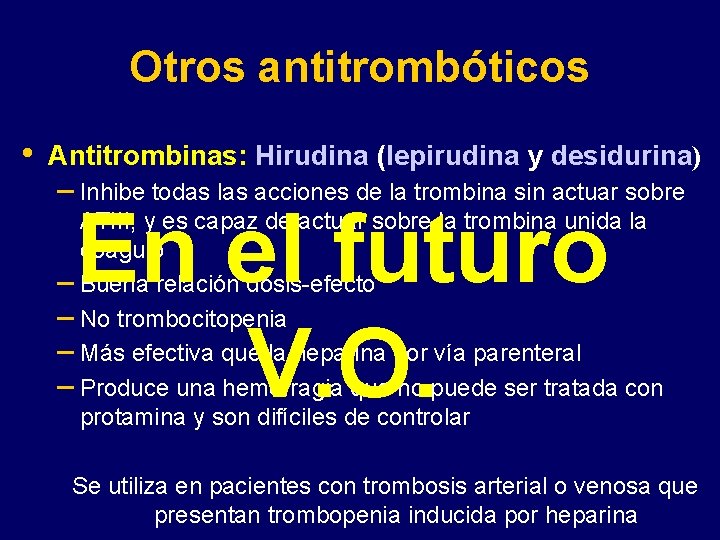Farmacoterapia de los procesos tromboemblicos Heparinas Anticoagulantes ...
