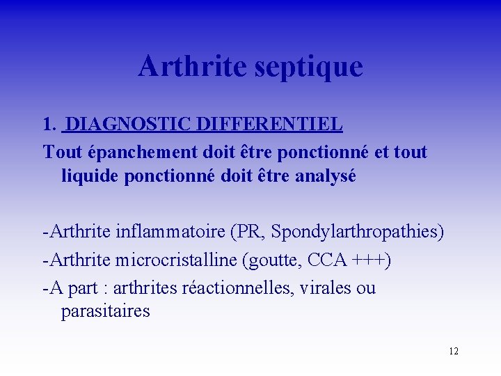 INFECTIONS OSTEOARTICULAIRES 1 Infections ostoarticulaires DEFINITIONS ...