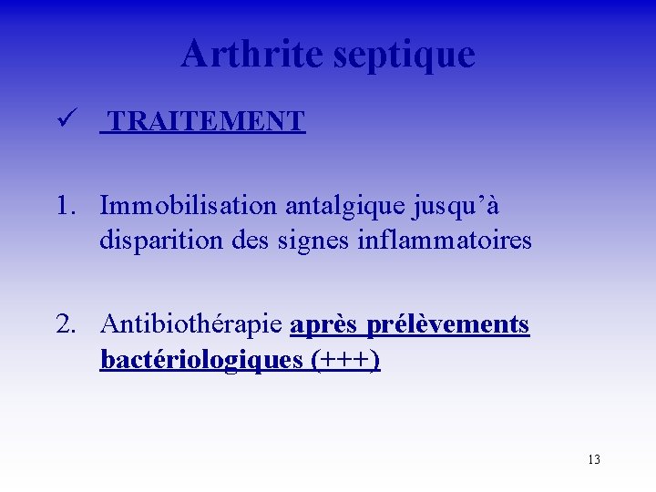INFECTIONS OSTEOARTICULAIRES 1 Infections ostoarticulaires DEFINITIONS ...