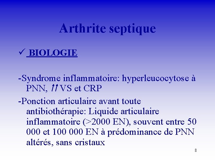 INFECTIONS OSTEOARTICULAIRES 1 Infections ostoarticulaires DEFINITIONS ...