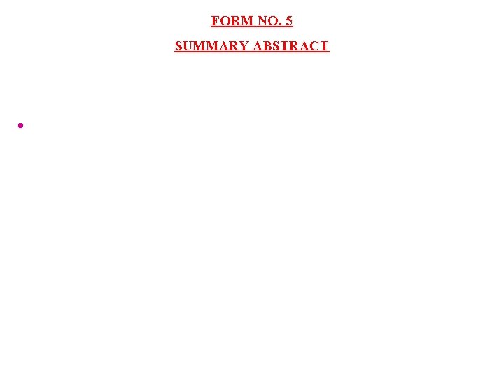 FILLING OF FORMS 1 5 Identification of Survey