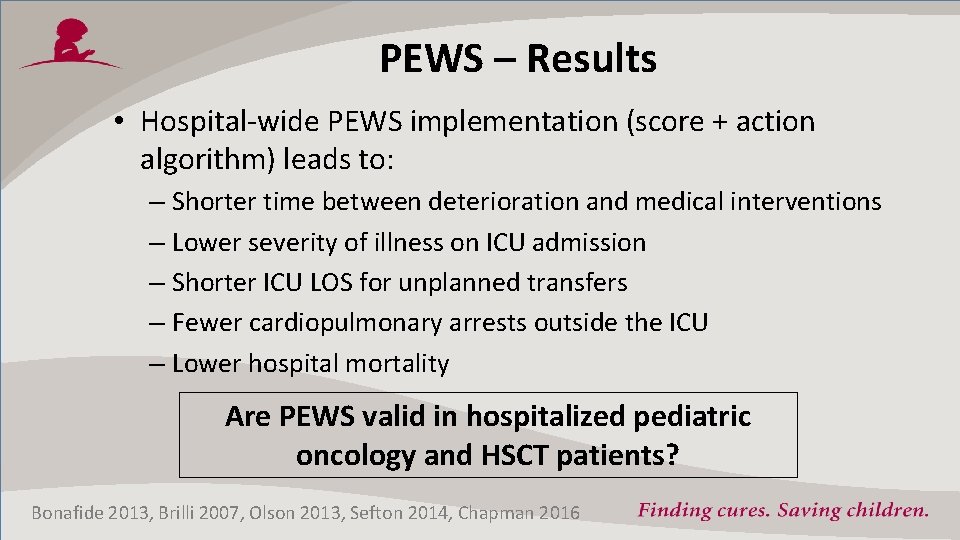 PEWS Early Recognition of Clinical Deterioration in Hospitalized