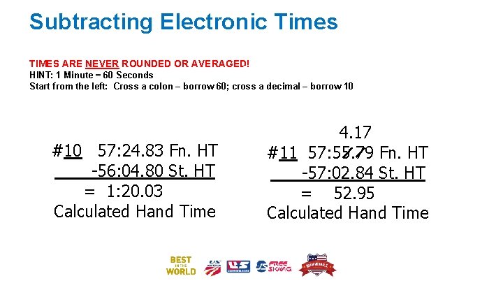 CALCULATING A REPLACEMENT TIME AKA EQUIVALENT ELECTRONIC TIME