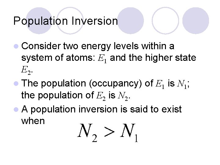 Eton College Physics WJEC AS Level Lasers Light