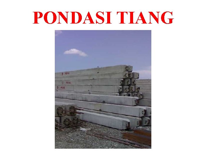 Klasifikasi Pondasi Dalam Deep Foundations Piles Timber Stell