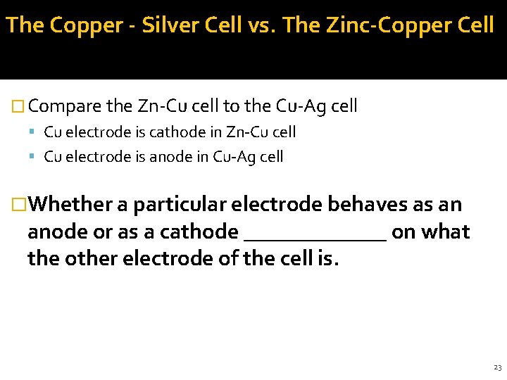 Electrochemistry Electrochemistry the study of the interchange of