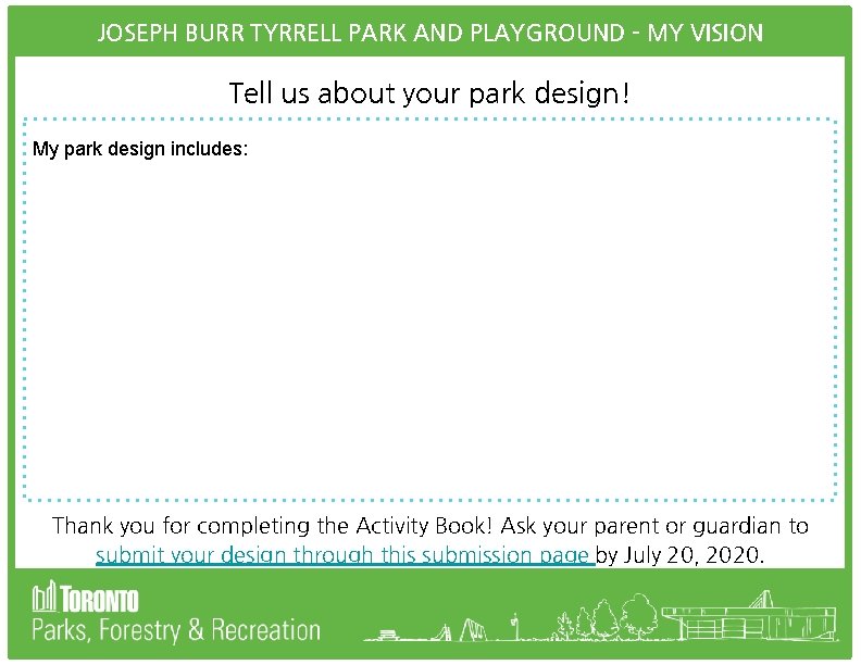 MY PARK AND PLAYGROUND REDESIGN ACTIVITY BOOK JOSEPH