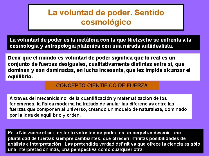 La filosofa de Nietzsche El pensamiento de la