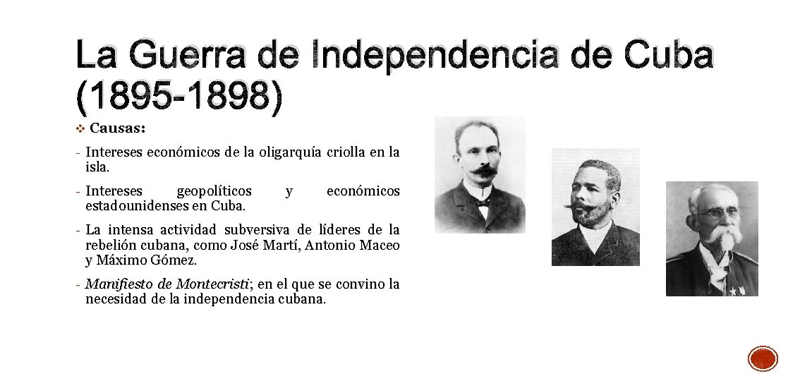 EL GARROTE COMO POLTICA LA GUERRA HISPANOAMERICANA Ciencias