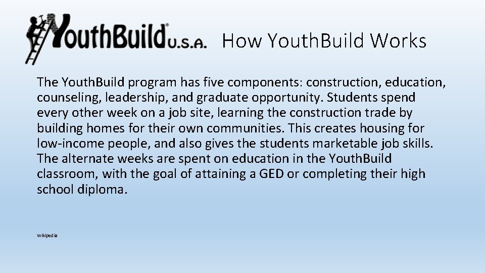 Illinois Youth Build Projects Patrick Daniels IEMA Radon