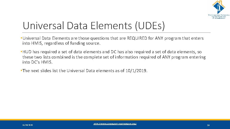 DC HMIS Training DC 100 HMIS BASICS 11292020