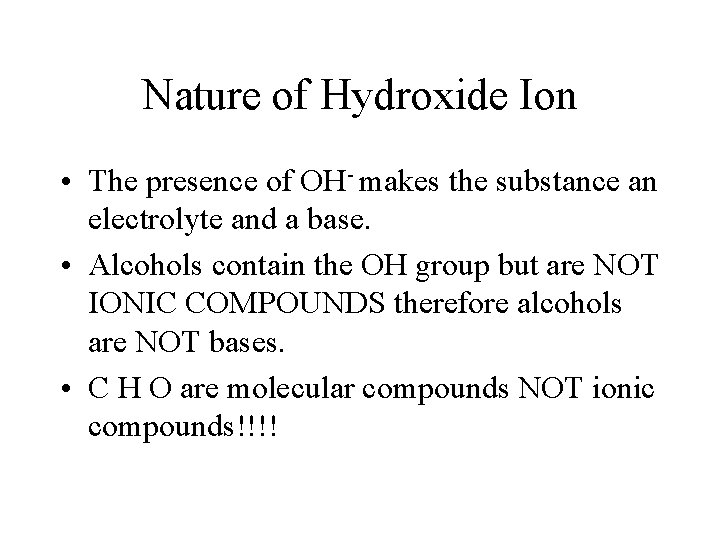 Acids Bases and Salts AcidBase Theories What is