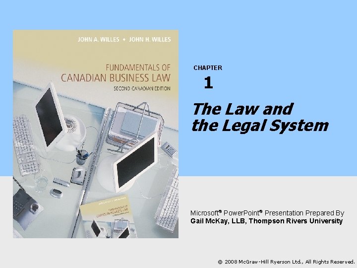 CHAPTER 1 The Law and the Legal System