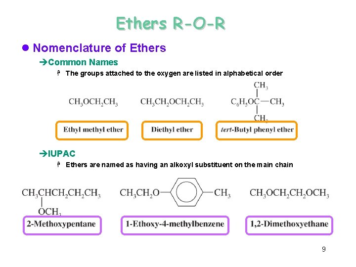 Alcohols and Ethers Important Alcohols in Nature Menthol