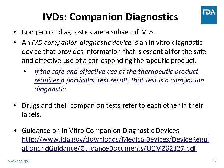 Issues in Clinical Trial Design for Companion Diagnostic