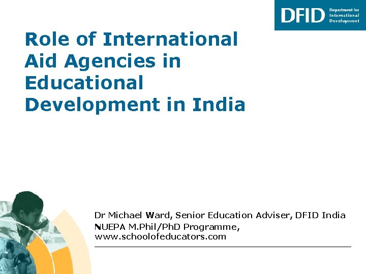 Role of International Aid Agencies in Educational Development