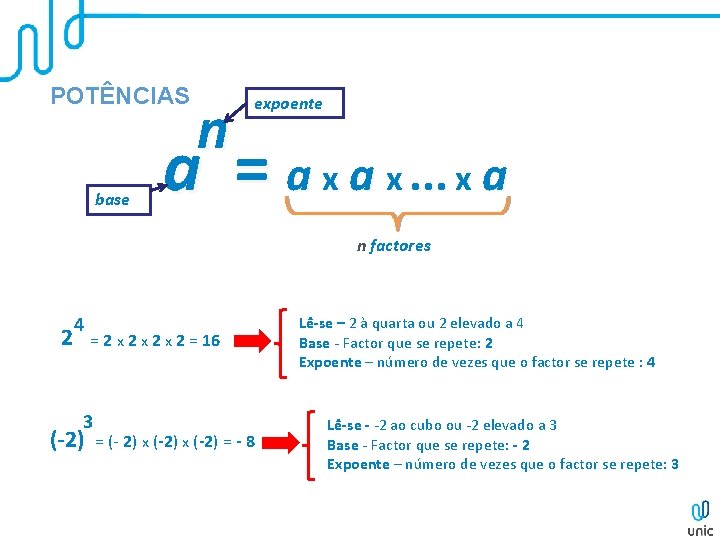 POTENCIAO POTNCIAS Uma forma mais simples de escrever
