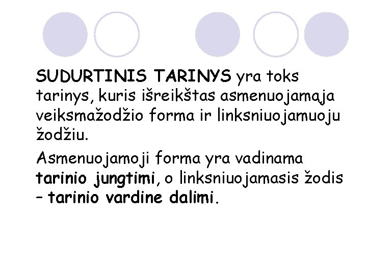 TARINYS IR JO RYS SUSIPAINKIME SU TARINIU TARINYS