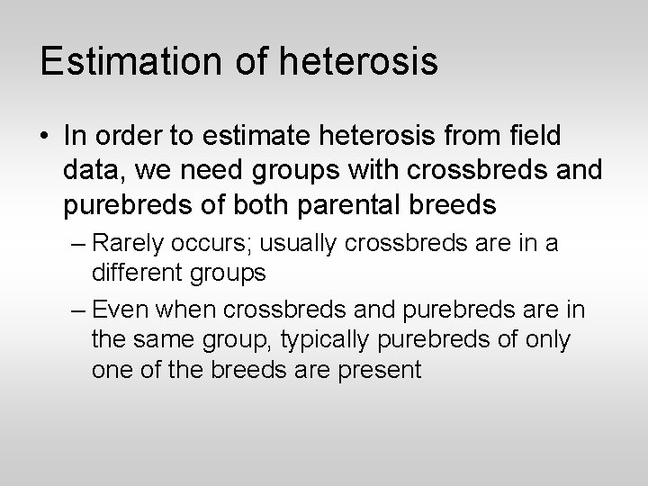 Across Breed EPD and multibreed genetic evaluation developments