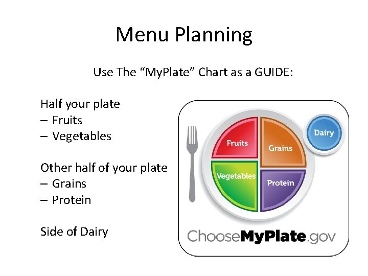 Cooking Merit Badge MENU PLANNING Requirements 5 6
