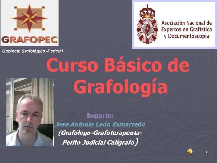 Gabinete Grafolgico Pericial Curso Bsico de Grafologa Imparte