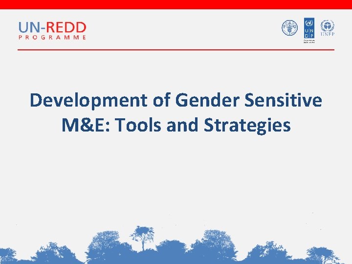 Development of Gender Sensitive ME Tools and Strategies